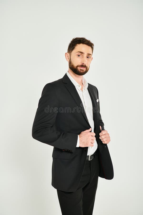 Sharp-dressed Charismatic Businessman in Black Stock Photo - Image of ...