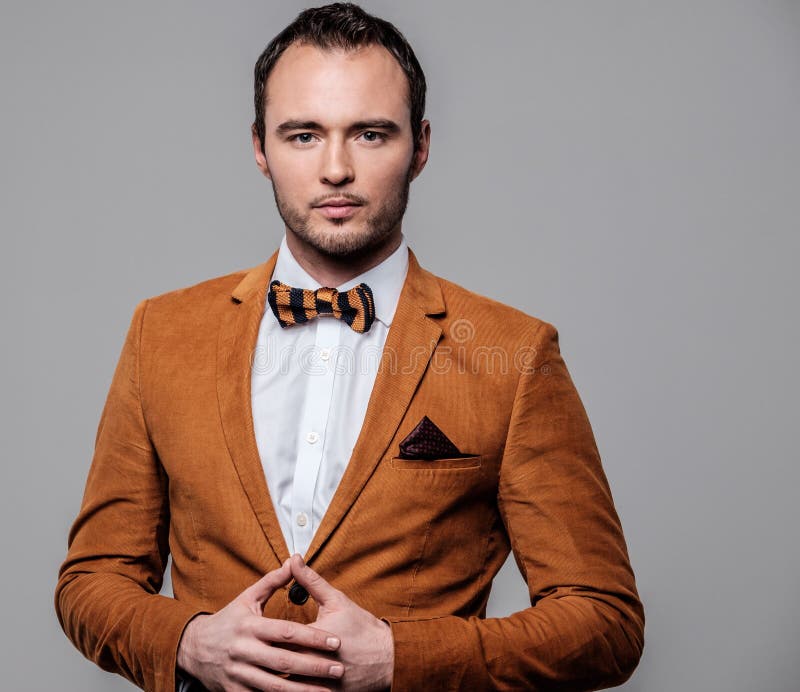 Sharp Dressed Fashionist Wearing Jacket Stock Photo - Image of posing ...