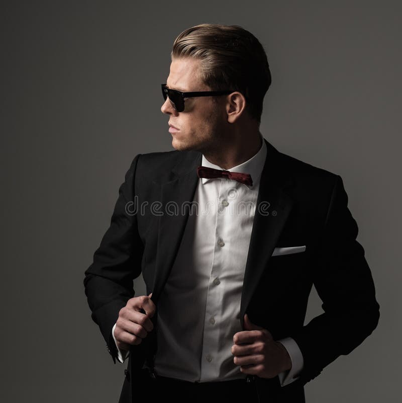 Sharp Dressed Fashionist Wearing Jacket Stock Photo - Image of secret ...