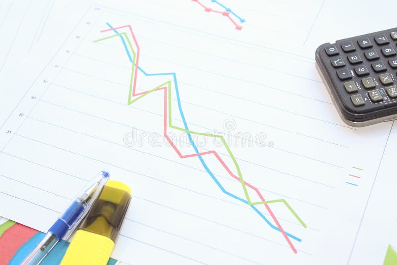 The Sharp Drop in the Graph Data Stock Image - Image of analysis ...