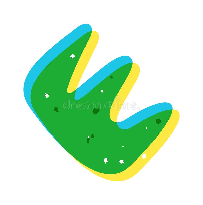 Sharp Edge Geometric Risograph Element Stock Illustration ...