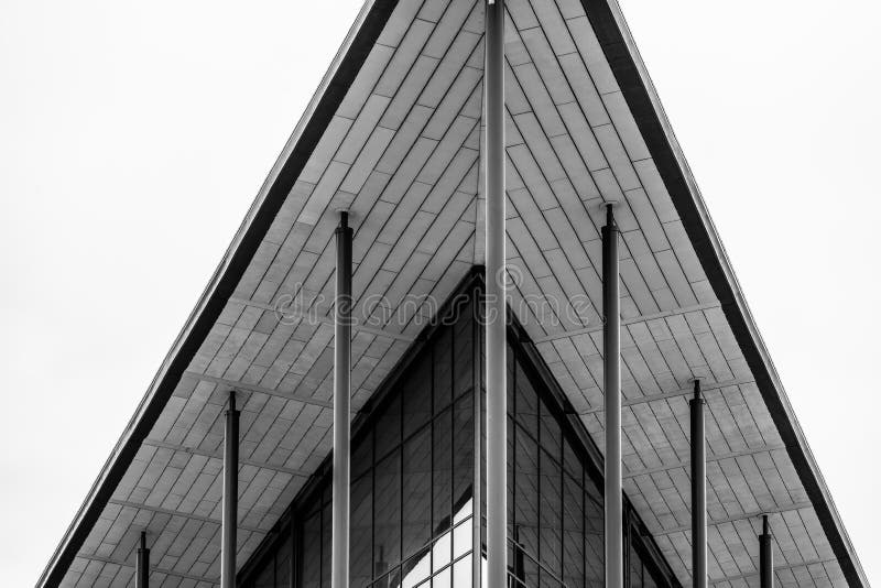 Sharp Edge of a Modern Building.. Stock Image - Image of space, detail ...