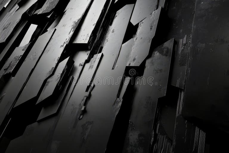 A Sharp-edged Brutalist Background Featuring Jagged, Angular Steel ...