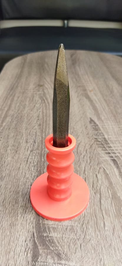 Sharp-edged Concrete Chisel Stock Image - Image of edged, concrete ...