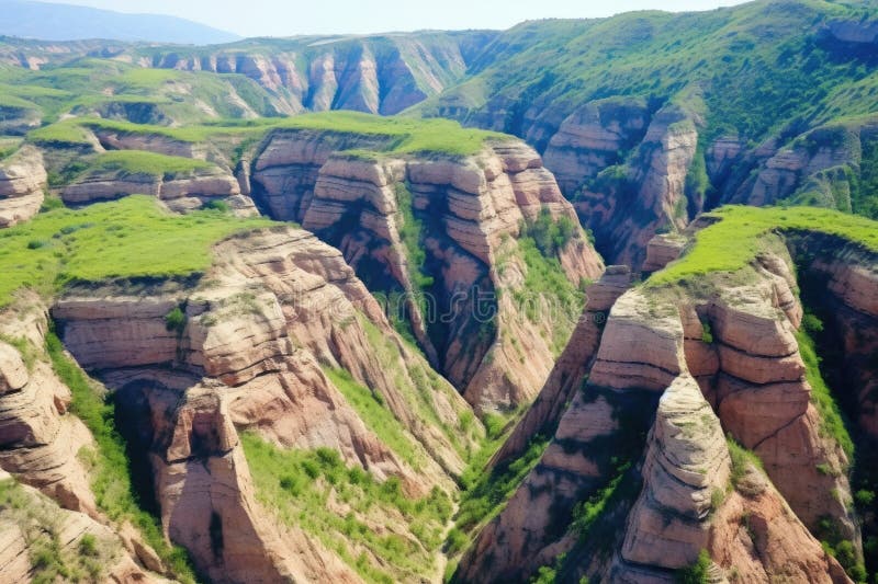 Sharp-edged Contour of the Canyon from the Top Stock Photo - Image of ...