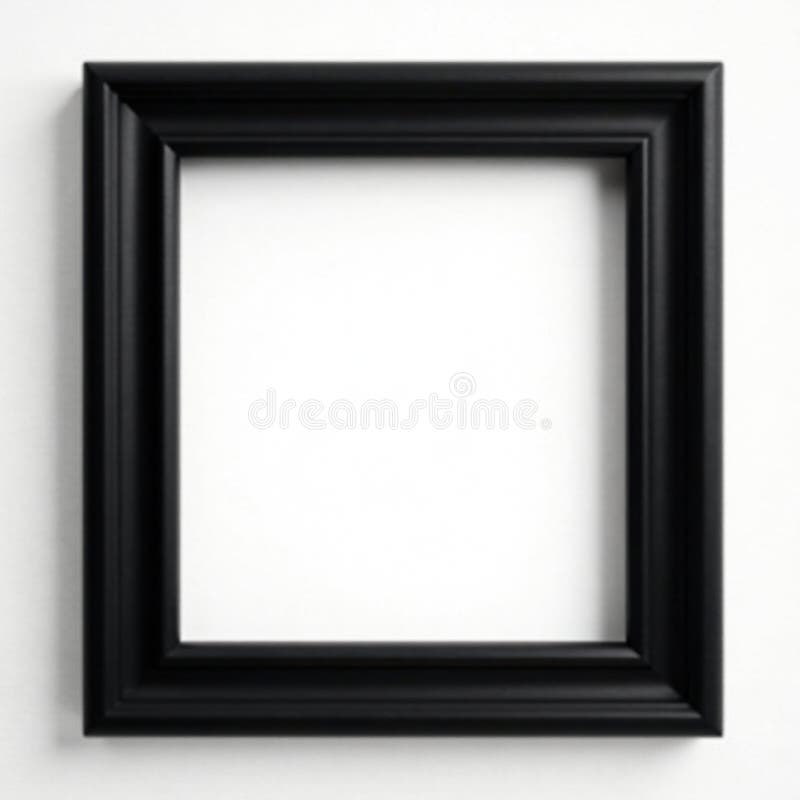 Sharp Edges, Deep Black Frame Against Pure White, Professional, Texture ...