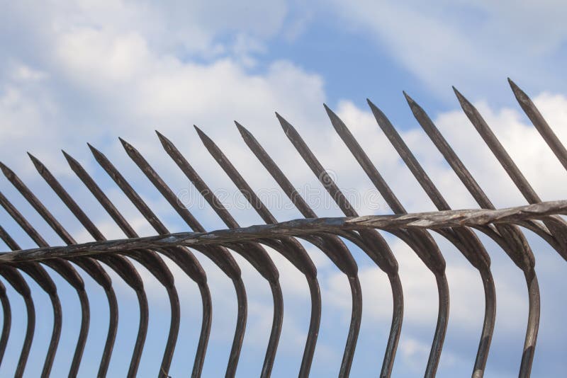 Sharp fence stock photo. Image of boundary, security - 33042738