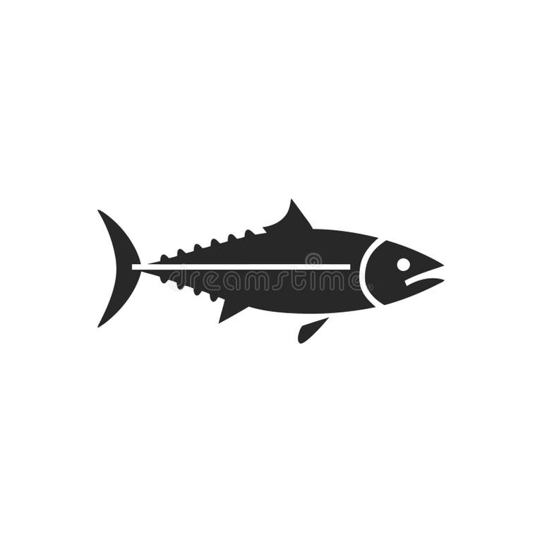 Sharp Fin Fish Icon stock vector. Illustration of icon - 361759080