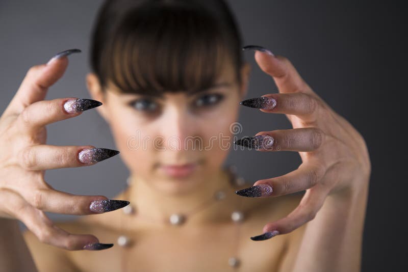 Sharp finger-nail stock image. Image of sharp, grasp - 17387325