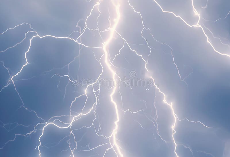 Sharp Focus a Close Up Shot of a Lightning Bolt with a Sharp Foc Stock ...