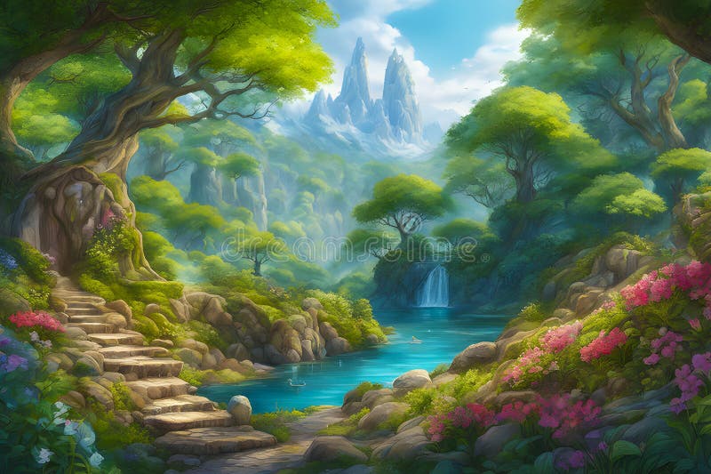 Elfin Sanctuary Stock Illustrations – 5 Elfin Sanctuary Stock ...