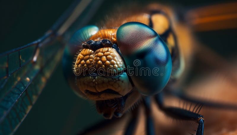 Sharp Focus on Hairy Fly Wing Pattern Generated by AI Stock ...