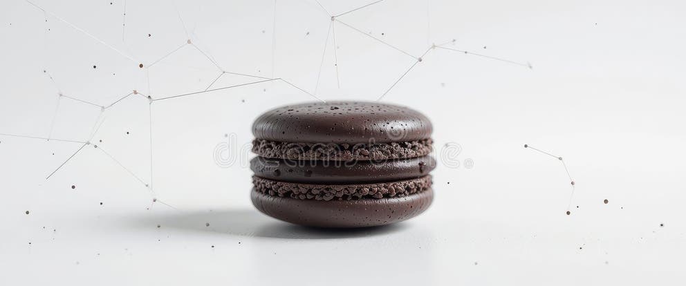 Sharp Focus on the Macaron S Textural Details. Emphasis on Form and ...