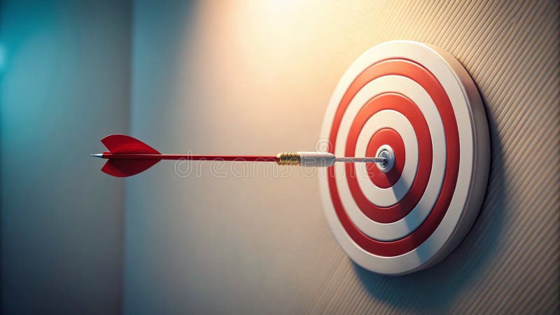 Sharp Focus and Precision a Minimalist Arrow Target Diagram for Modern ...