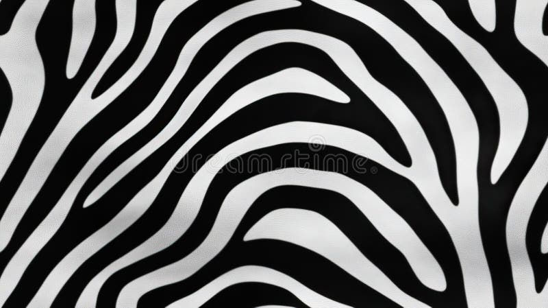 A Sharp Focus on the Zebra Fur Reveals Its Striking Black and White ...