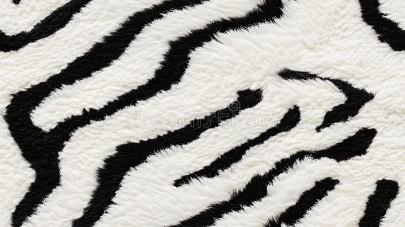 A Sharp Focus on the Zebra Fur Reveals Its Striking Black and White ...