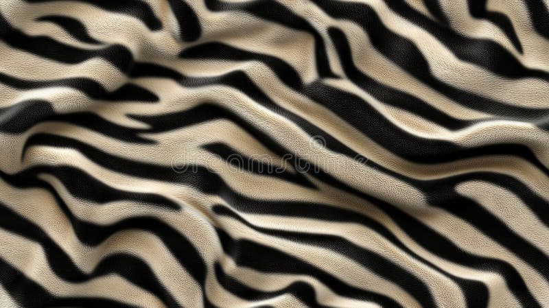 A Sharp Focus on the Zebra Fur Reveals Its Striking Black and White ...