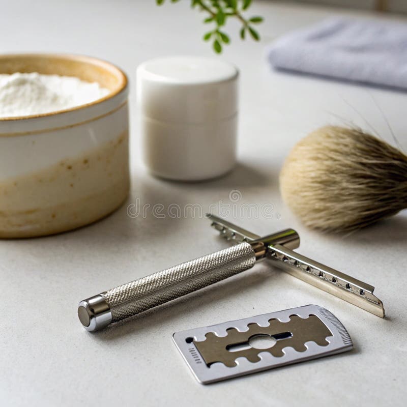 Still Life with Razor Blade Stock Illustration - Illustration of tool ...