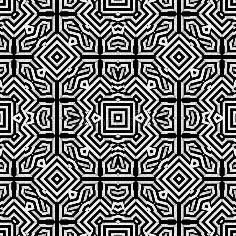 Sharp Geometric Multicolor Collage Seamless Pattern Stock Illustration ...