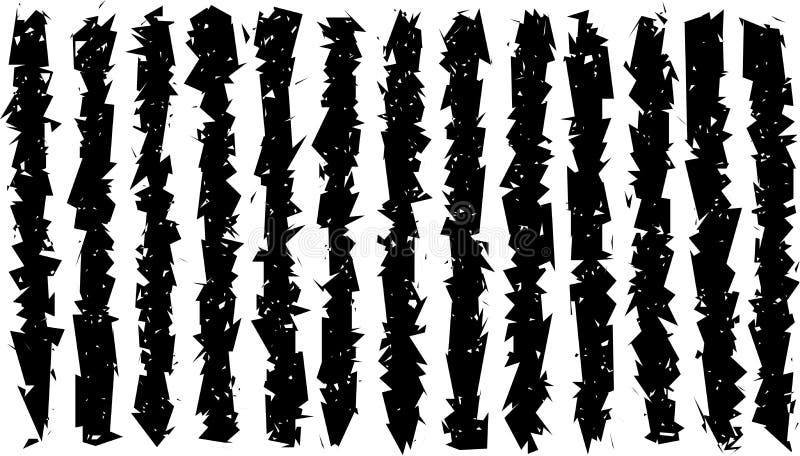 Exploded Icon Black Sharp Silhouette Collection Over White Stock Vector ...