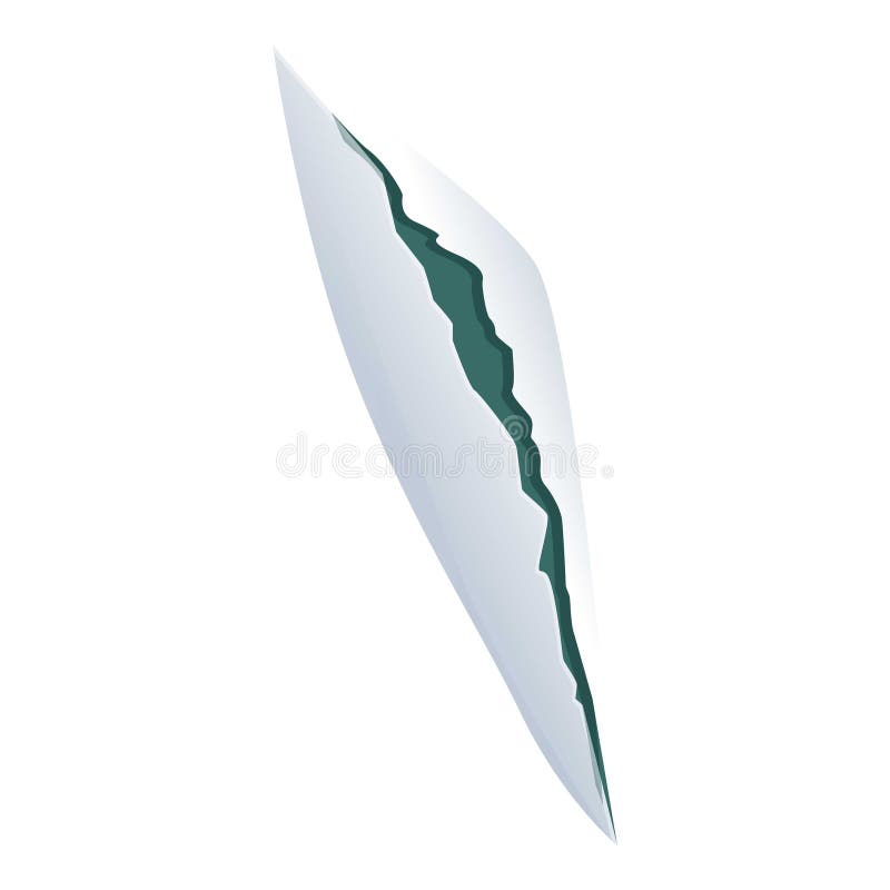 Sharp Ice Spike Forming on Frozen Surface Stock Vector - Illustration ...