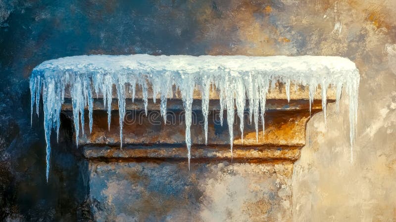 Stunning Icicles Hanging Blue Background Stock Photos - Free & Royalty ...