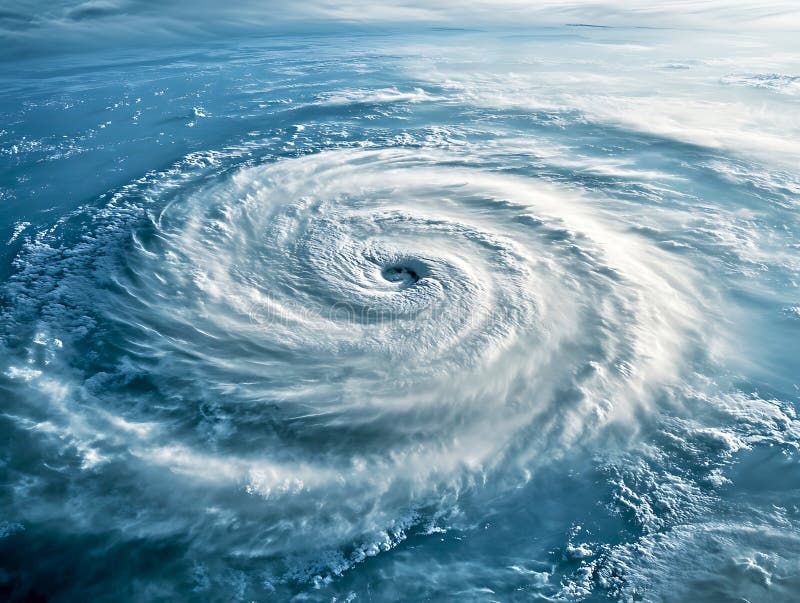 Sharp Image of a Hurricane Making Landfall, Showing Intense Winds and ...