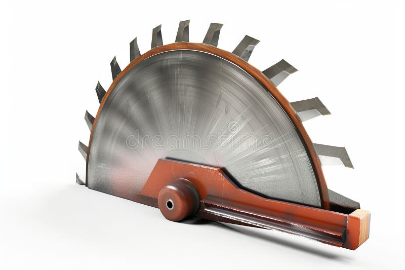 Sharp and Industrial Saw Blade at Rest. this Image Shows a Close-up of ...