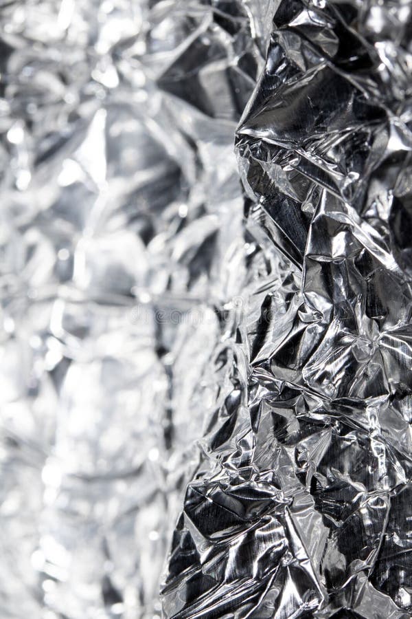 Sharp Jagged Metal Shiny Foil Reflactive Silver Background Stock Image ...