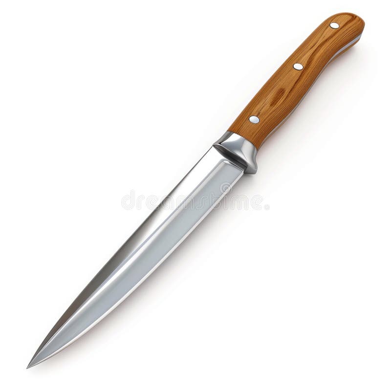 Sharp Kitchen Knife with Wooden Handle, Professional Cooking Tool Stock ...