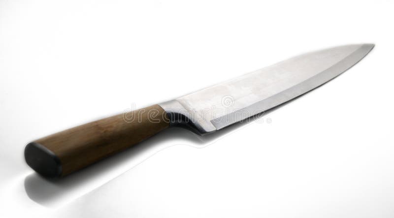 Sharp Kitchen Knife with Wooden Handle Ready for Culinary Creation in a ...