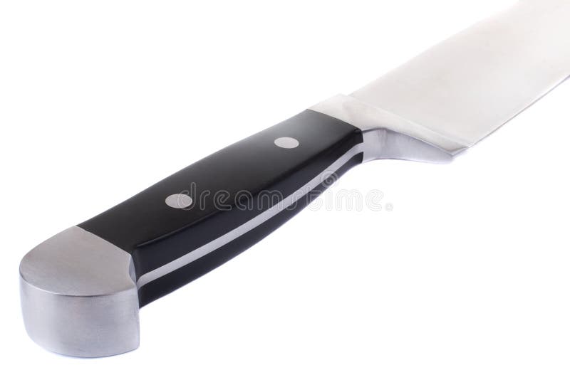 Sharp Knife Isolated on White Background Stock Image - Image of ...