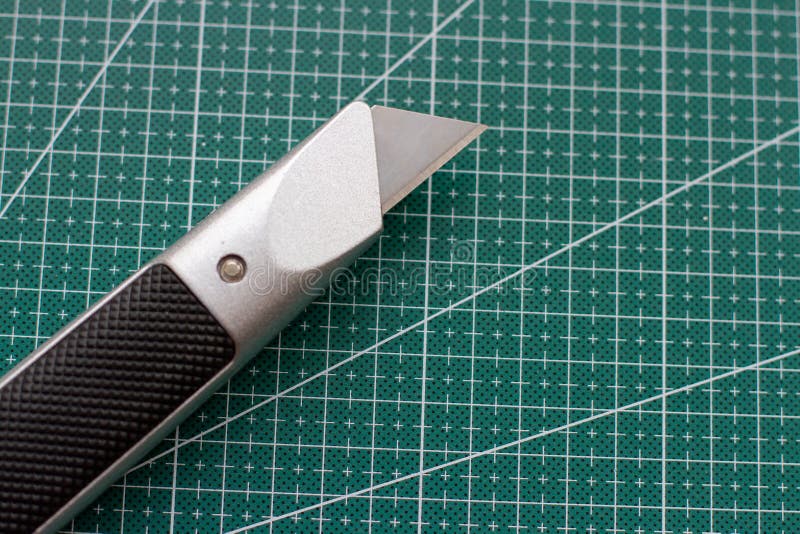 Sharp Knife on Mate for Cutting Stock Image - Image of sharp, leather ...