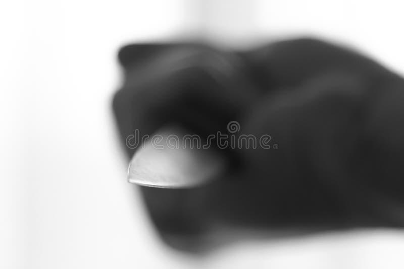 Sharp Knife Point and Palm Hand Holding it Stock Photo - Image of palm ...