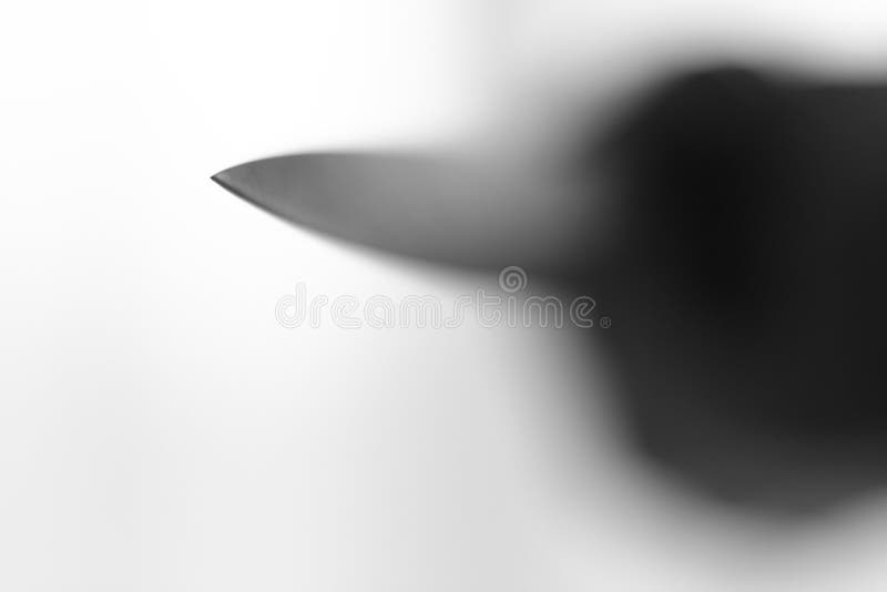 Sharp Knife Point and Palm Hand Holding it Stock Photo - Image of point ...