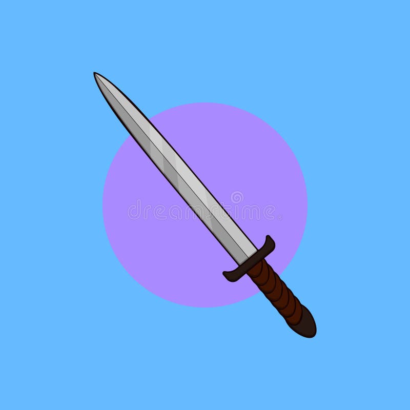 Sharp Knife Sword Illustration Vector Icon War Stock Vector ...