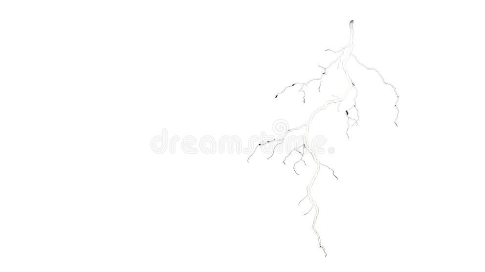 Sharp Lightning Bolt Streak with a Vivid Jagged Shape Against a Solid ...