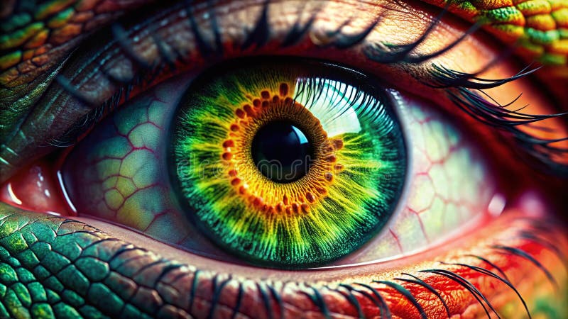 Sharp Macro Photos of the Human Eye Reveal Mysterious Details Stock ...