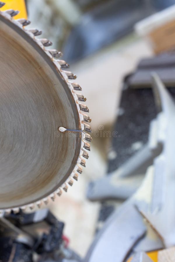 Sharp Metal Circular Saw Blade. Woodworking Machine Stock Photo - Image ...