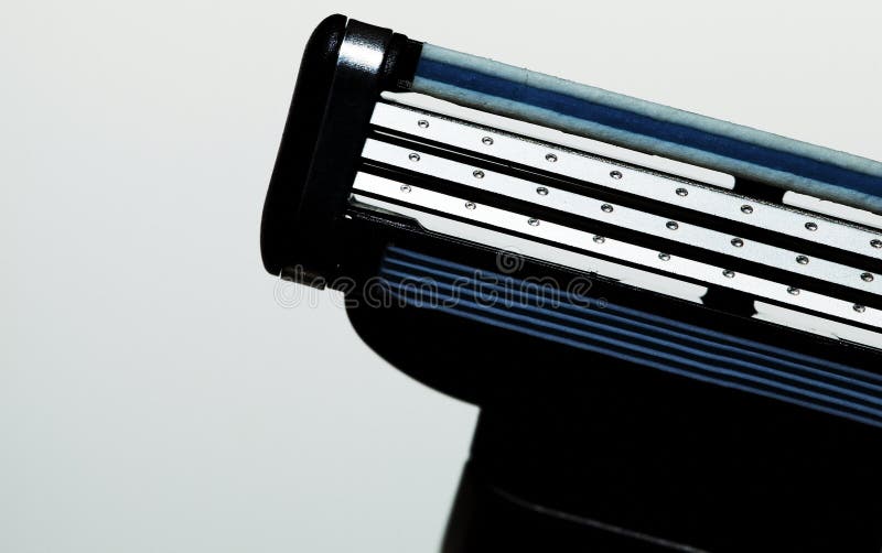 Sharp Metal Razor Blade Shaving Machine Stock Image - Image of male ...
