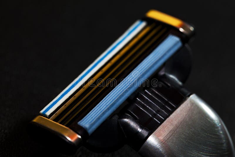 Sharp Metal Razor Blade Shaving Machine Stock Photo - Image of plastic ...