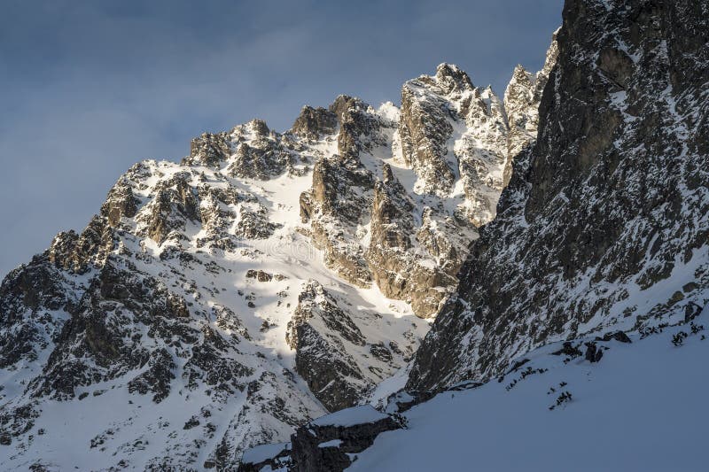 Sharp mountain edge stock image. Image of elevation, sunset - 32614531