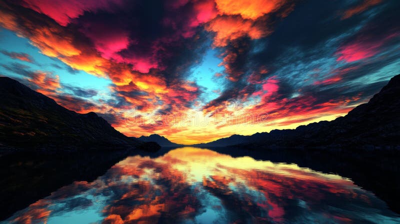 Sharp Mountain Peaks Stand Out Dramatically Against a Backdrop of ...