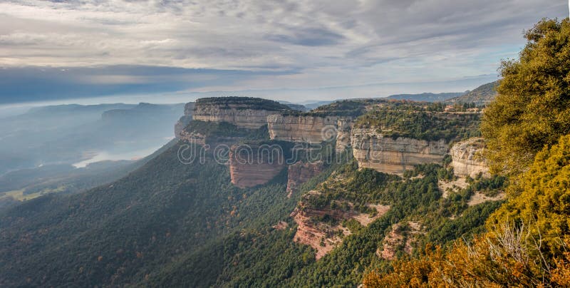 The Sharp Mountains are Authentic Balconies in Nature Stock Image ...