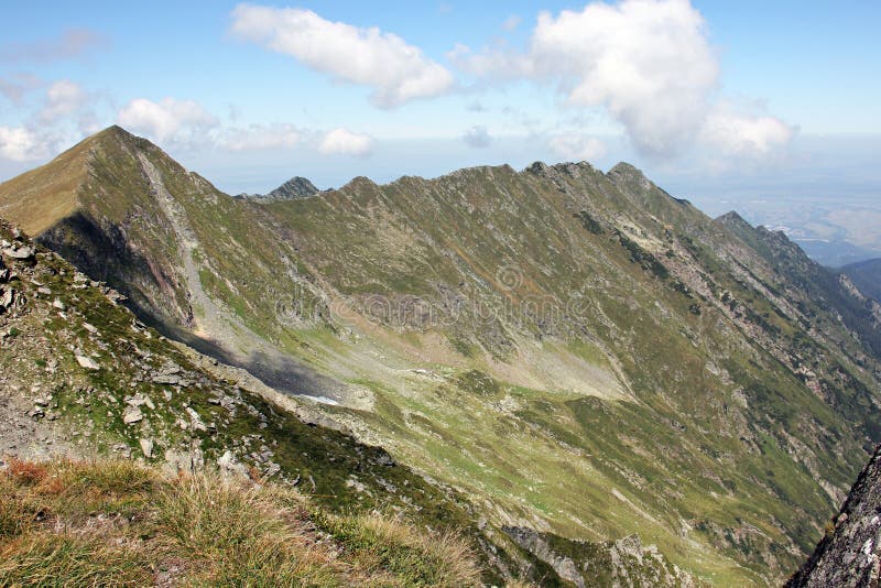 Sharp Mountains Ridge and Tall Peeks Stock Image - Image of hiking ...