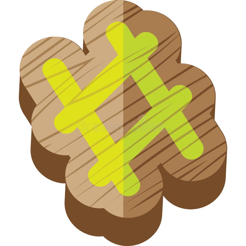 Sharp Musical Note. Vector Illustration Decorative Background Design ...