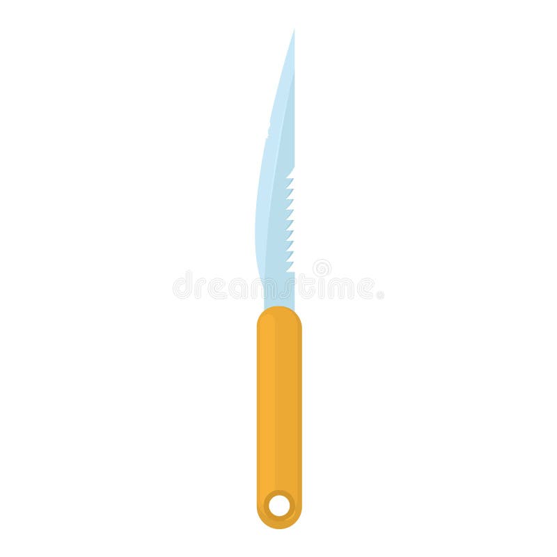 Sharp Narrow Knife Icon, Cartoon Style Stock Vector - Illustration of ...