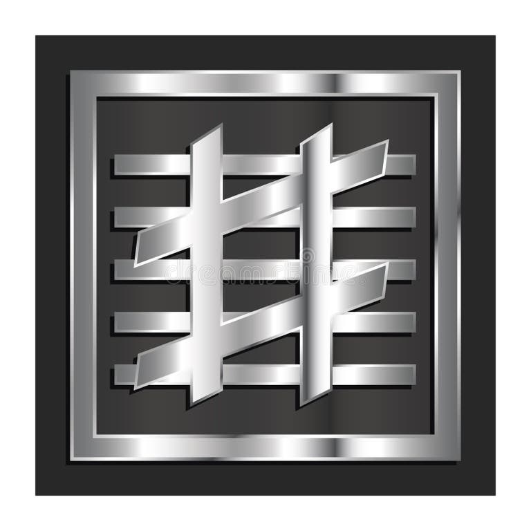 Sharp Note. Vector Illustration Decorative Design Stock Vector ...