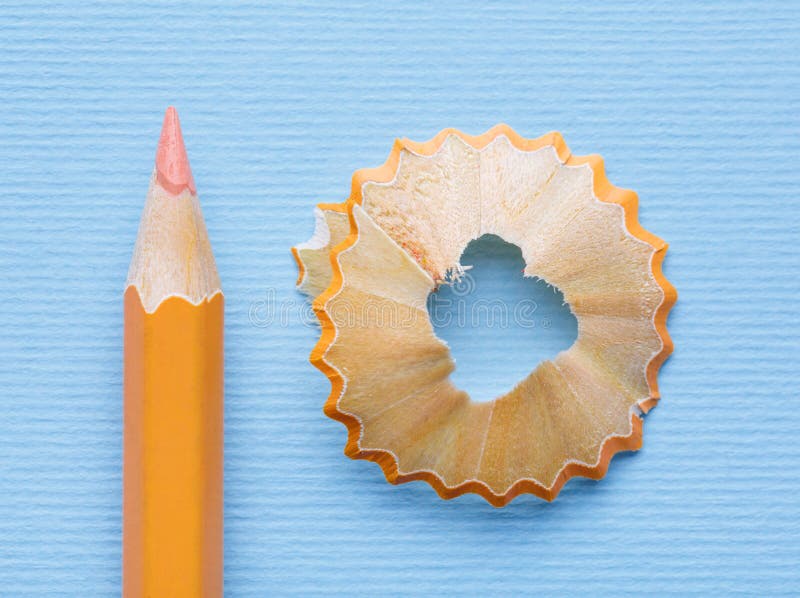 The Sharp Orange Pencil is Ready for Drawing Stock Photo - Image of ...