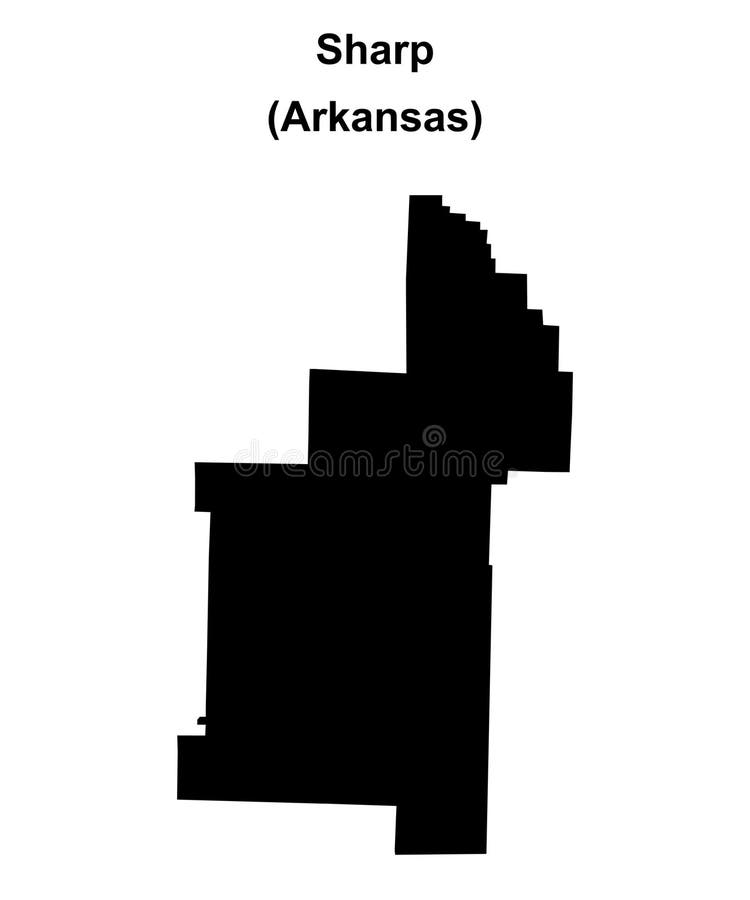 Sharp outline map stock vector. Illustration of territory - 357883499